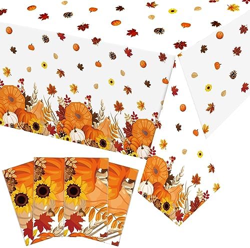 Amazon.com: Alitake 3-Pack Thanksgiving Tablecloth Fall Tablecloths ...