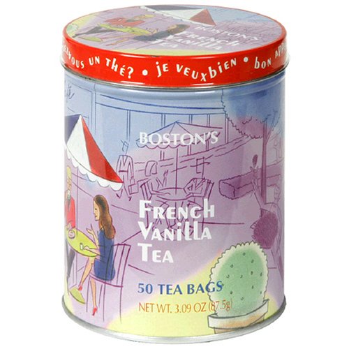 Amazon.com: Boston Tea French Vanilla Tea, 50-Count Tins (Pack of 4 ...