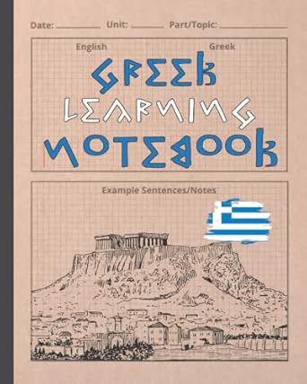 GREEK LEARNING NOTEBOOK: Vocabulary & Sentence Practice Book | Gifts ...