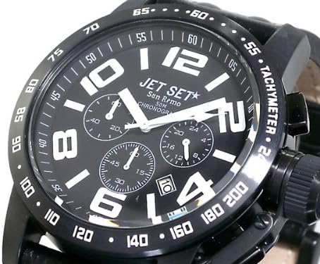 Amazon | JETSET 腕時計 クロノグラフ メンズ J3757B-217 | 腕時計 | ファッション 通販