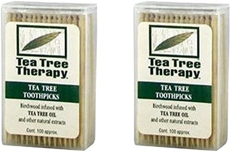 Amazon.com: Tea Tree Therapy - Tea Tree & Menthol Toothpicks (100 Count ...