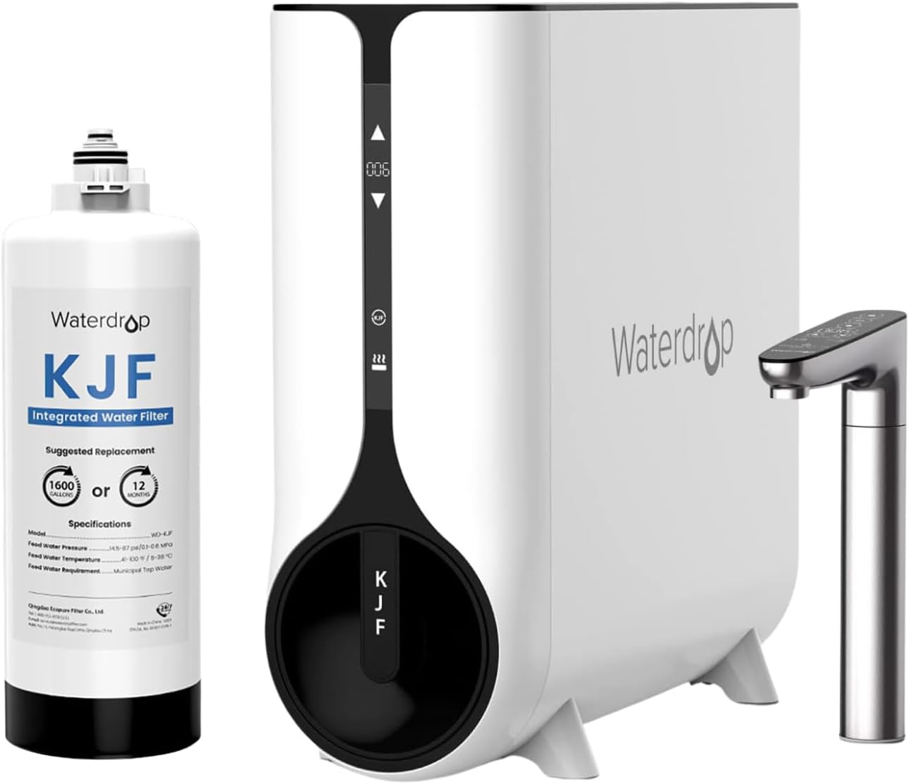 Waterdrop WD-KJ600 Reverse Osmosis Instant Hot Water Dispenser, with 1 ...