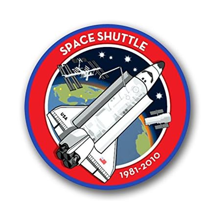 Triangle Space Shuttle Logo Sticker (NASA Seal Mission) : Automotive