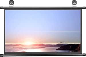 Amazon.com: Portable Manual Projection Screen 4:3, 16:9, Retractable ...