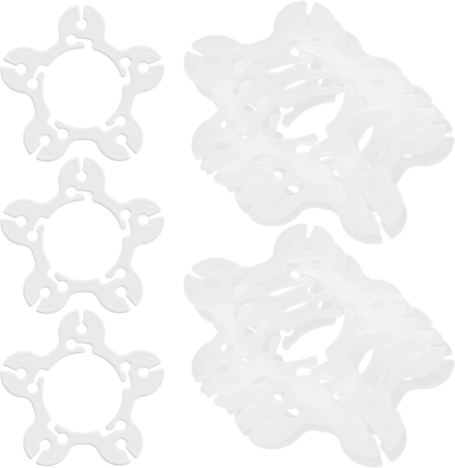 Ciieeo 100Pcs Balloon Arch Clips Plastic Balloon Connectors Holder Ring ...