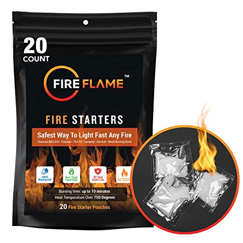 FireFlame Quick Instant Fire Starter - 100% Waterproof All-Purpose ...