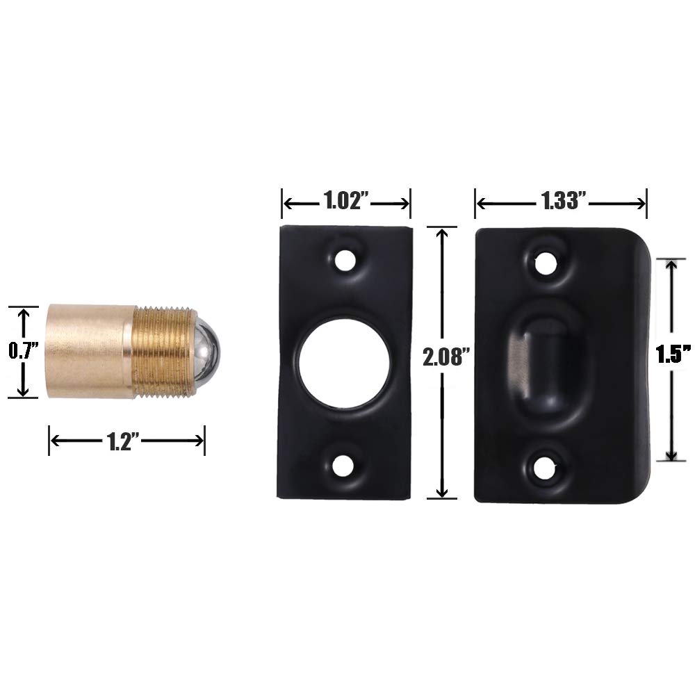 Snapklik.com : WOOCH Closet Door Ball Catch, Stainless Steel Adjustable ...