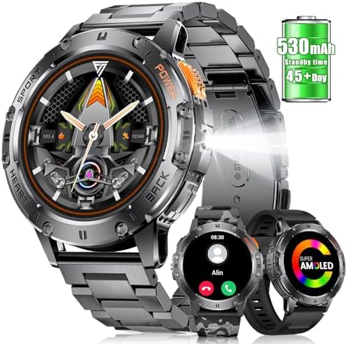 MEGALITH Smart Watches for Men Fitness: Blood Pressure Heart Rate ...