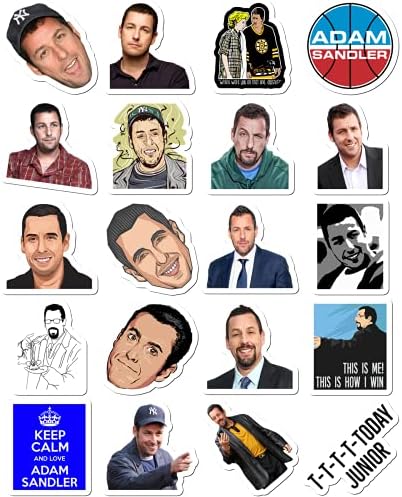 Amazon.com: 20 Pcs Stickers Pack Adam Colorful Sandler Laptop Aesthetic ...