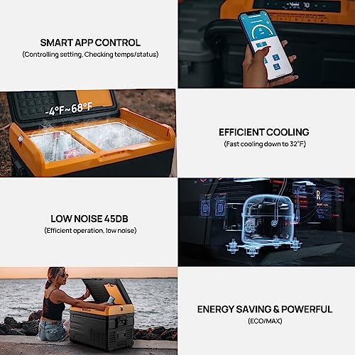 Snapklik.com : BougeRV 12 Volt Car Refrigerator Dual Zone, Portable ...