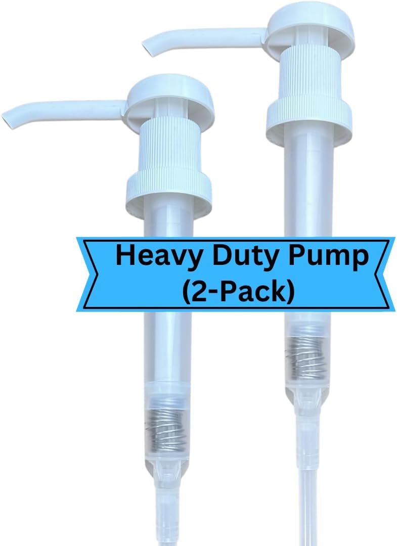 Amazon.com: Heavy Duty Pump Dispenser for Gallon Jugs (1oz/2-Pack) Leak ...
