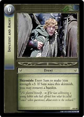 Amazon.com: LOTR TCG TTT TWO TOWERS FOIL IMPATIENT AND ANGRY 4R307 ...