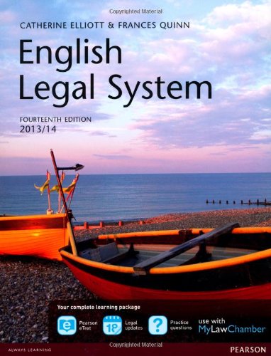 Amazon.com: English Legal System 2013/14 + MyLawChamber Pearson eText ...