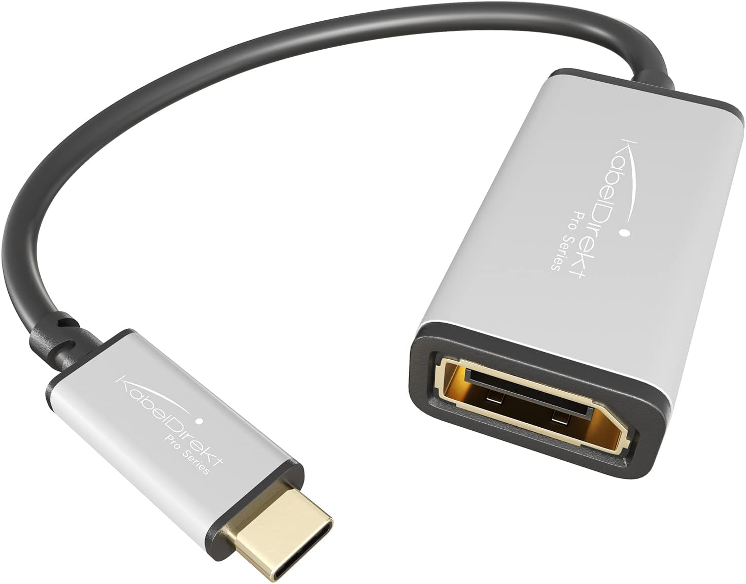 Amazon Basics USB-C-auf-DisplayPort-Adapter, Aluminium, Grau: Amazon.de ...
