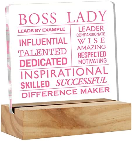 Inspirational Boss Appreciation Gift Boss Lady Gifts for Women, Pink ...