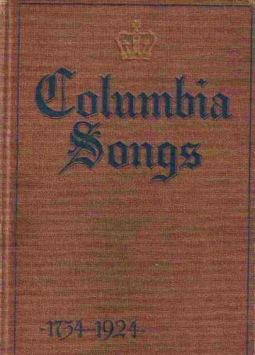 Columbia Songs 1754-1924: unknown author: Amazon.com: Books