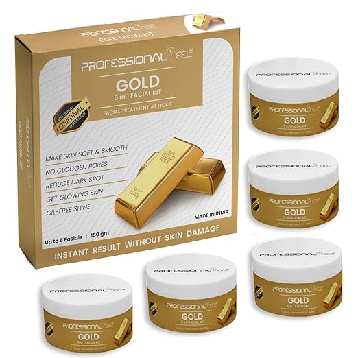 Professional Feel Gold Facial Kit For Women & Men, Beauty Parlour ...