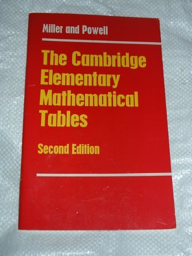 Amazon.com: The Cambridge Elementary Mathematical Tables: 9780521222556 ...