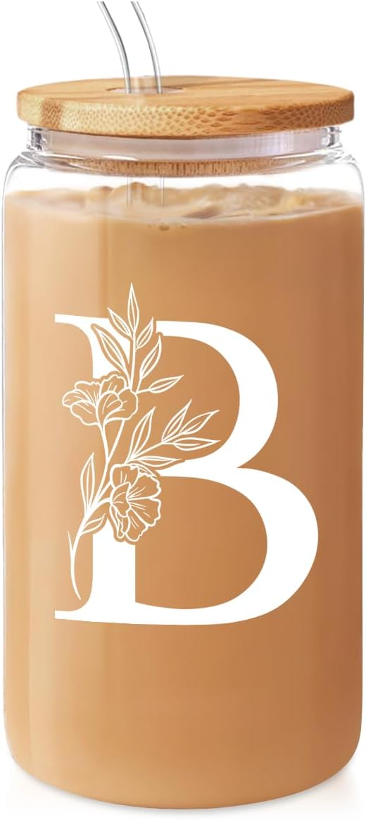 Amazon.com | SANDJEST Monogrammed Gifts for Women - Monogram B Initial ...