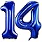 Amazon.com: Navy Blue 16 Balloon Numbers,40 Inch Dark Blue 16 or 61 ...