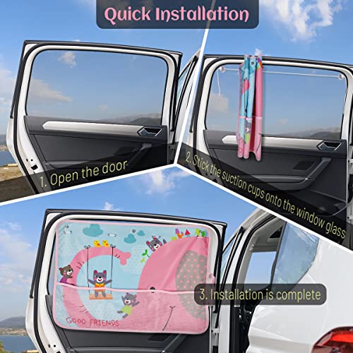 DIZA100 Car Sun Shade for Window Baby, Full Shade Car Window Shades ...