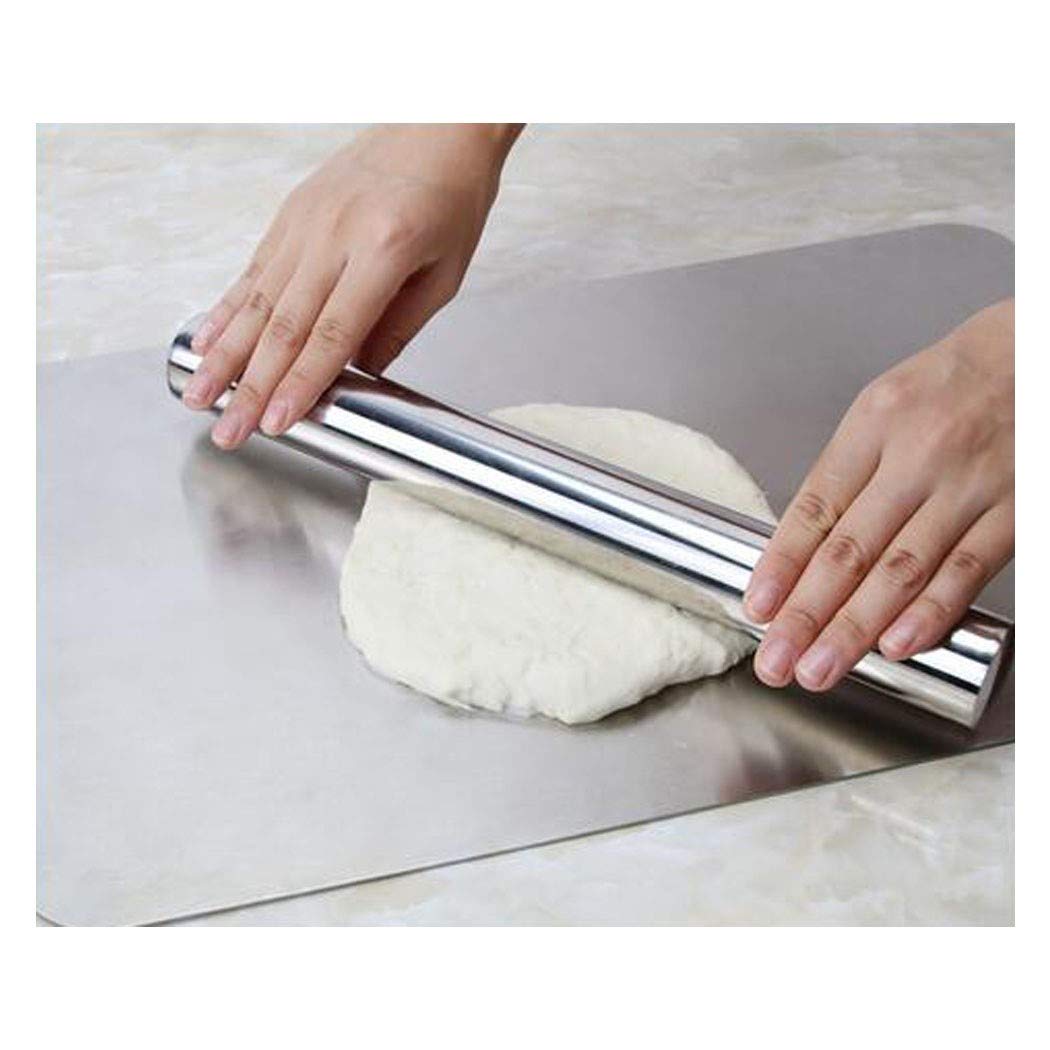 Buy KUYUC Stainless Steel Rolling Pins, Non Stick Surface Metal Roller ...