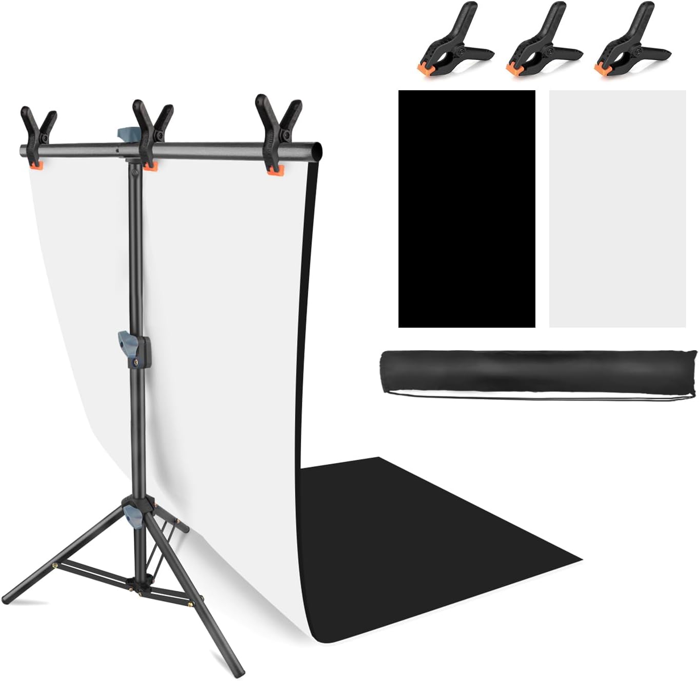 Amazon.com : JEBUTU Product Photography Photo Backdrops Stand Kit ...