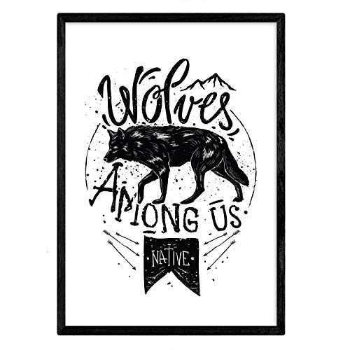 Impactantes "pósters de Lobos" para tu decoración. Ofertas