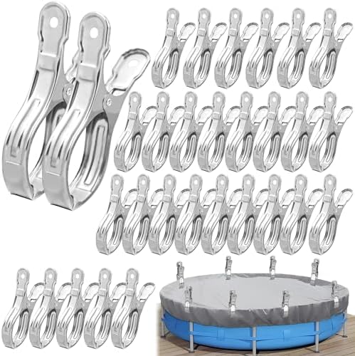 Amazon.com: 50PCS Swimming Pool Cover Clamps,Swimming Pool Above-Ground ...