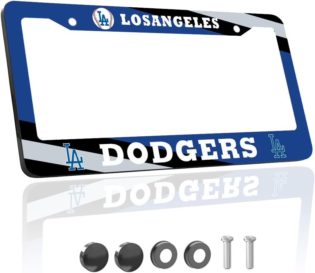 Amazon.com: 1PCS for Dodgers High-End Sports Team Fans License Plate ...