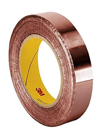 3M EMI Copper Foil Shielding Tape 1181, 1 in x 18 yd (25,40 mm x 16,5 m ...