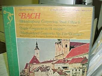 Bach Brandenburg Concertos Nos.1 Thru 6 Wurttemberg Chamber Orchestra , Jorg Faerber Conductor ...