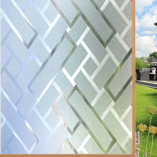 Buy SUNBIRD Window Stickers for Privacy Glass Window Film for Bathroom ...