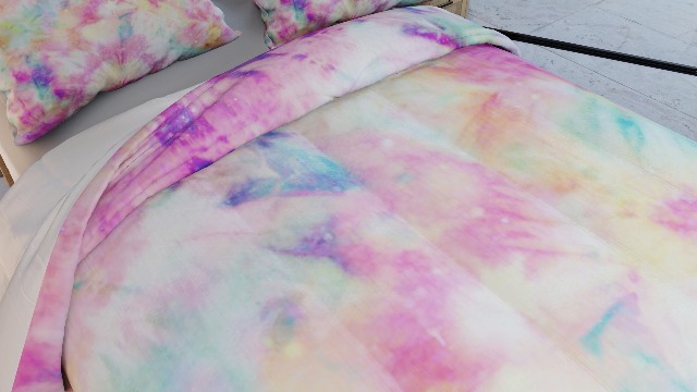 Watch Kids Tie Dye Comforter Set with Pillow Cases on Amazon Live