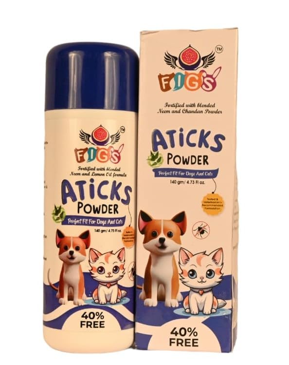 FIGS ATICKS Powder Anti Tick & Flea Herbal Powder, Ticks and Fleas ...