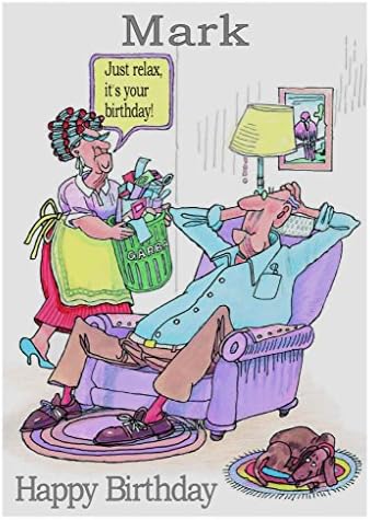 Mark Birthday Card : Amazon.co.uk: Stationery & Office Supplies