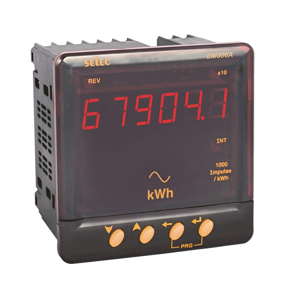 SELEC EM306A, Digital Three Phase LED Energy meter, Accuracy Class1 ...