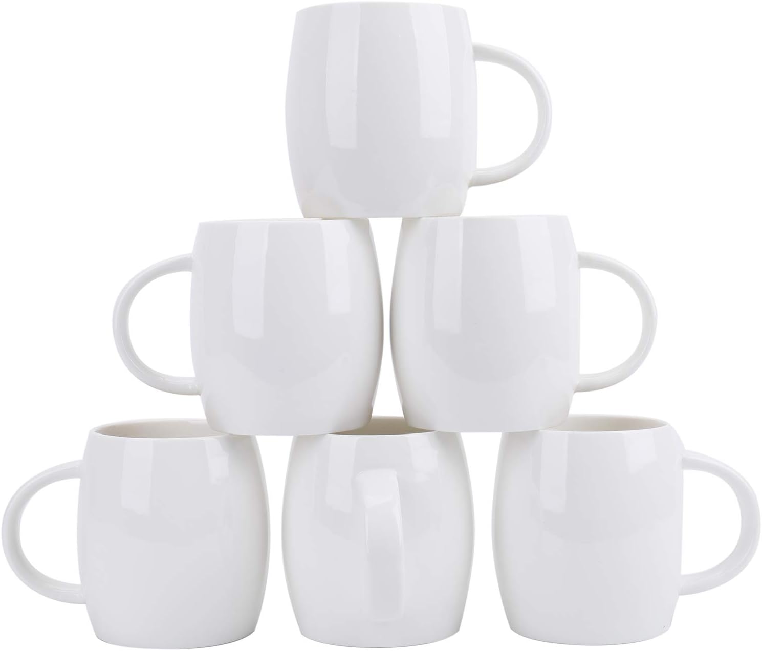 Amazon.com: Culver 14-Ounce Campfire Ceramic Mug Set of 4 (White ...