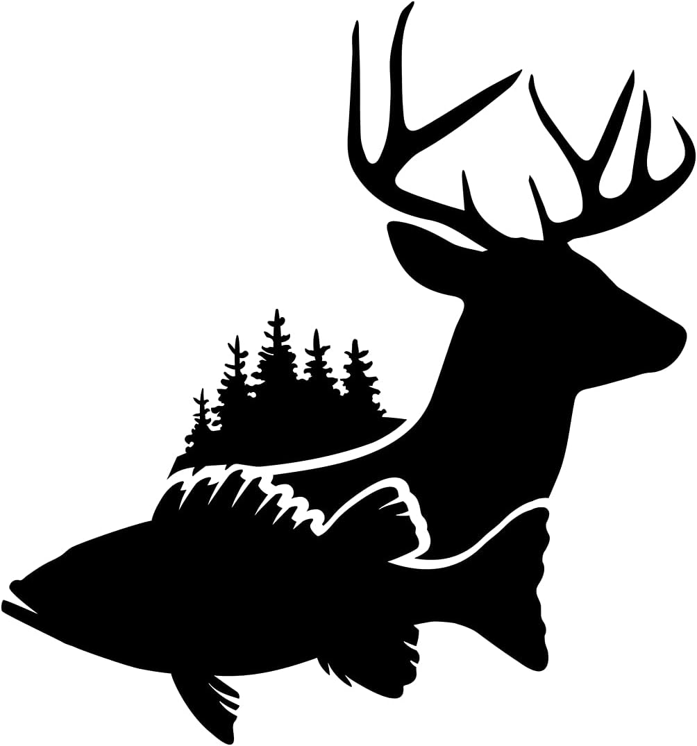 Amazon.com - Deer Buck Hunting Vinyl Sticker 5 Inches Hunting Decals ...