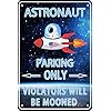 Amazon.com: Astronaut Decor Outer Space Room Sign Galaxy Space Wall ...