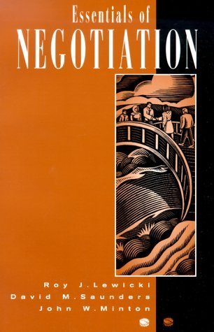 Essentials of Negotiation by Roy Lewicki (1996-08-27): Roy J. Lewicki ...