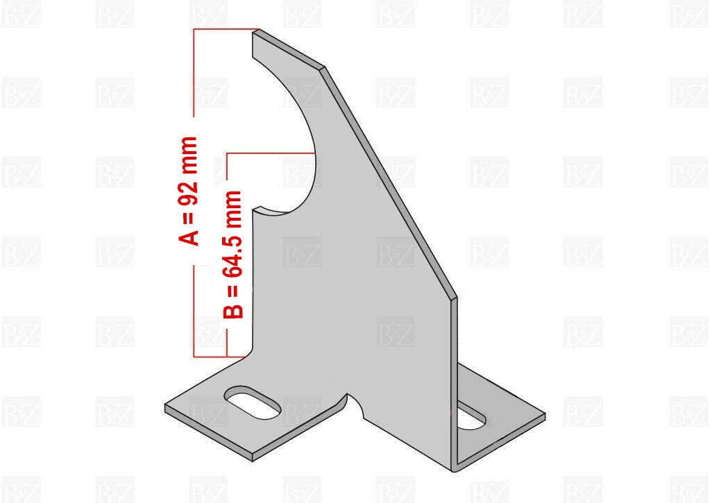 Designer Vertical Column Single Arm Universal Radiator Wall Mount ...