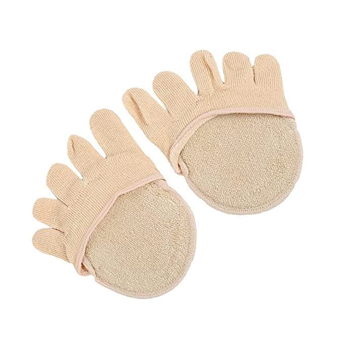LOCANS Five Finger Half Socks No Show Liner Socks Women's Half Toe ...