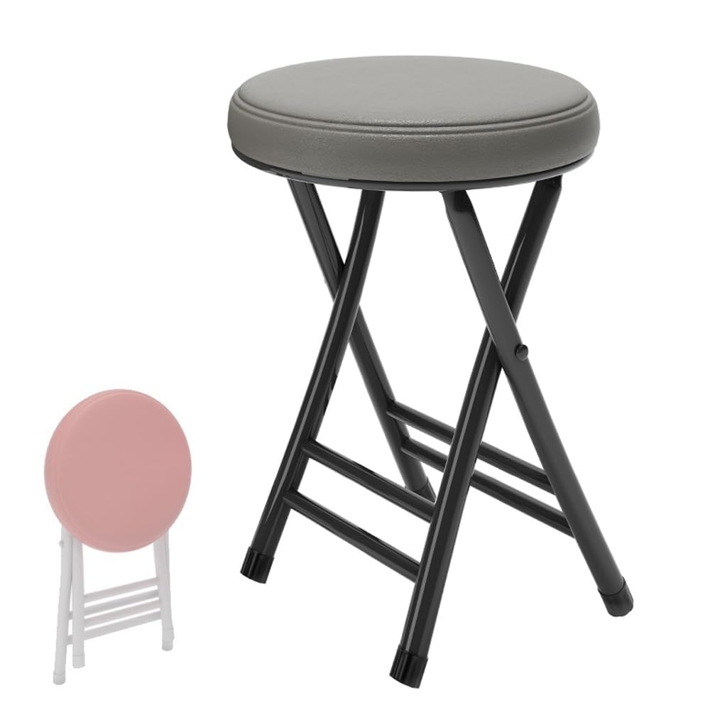 Amazon.com: FUREMA 20" Home Folding Stool Collapsible Padded Bar Stool ...