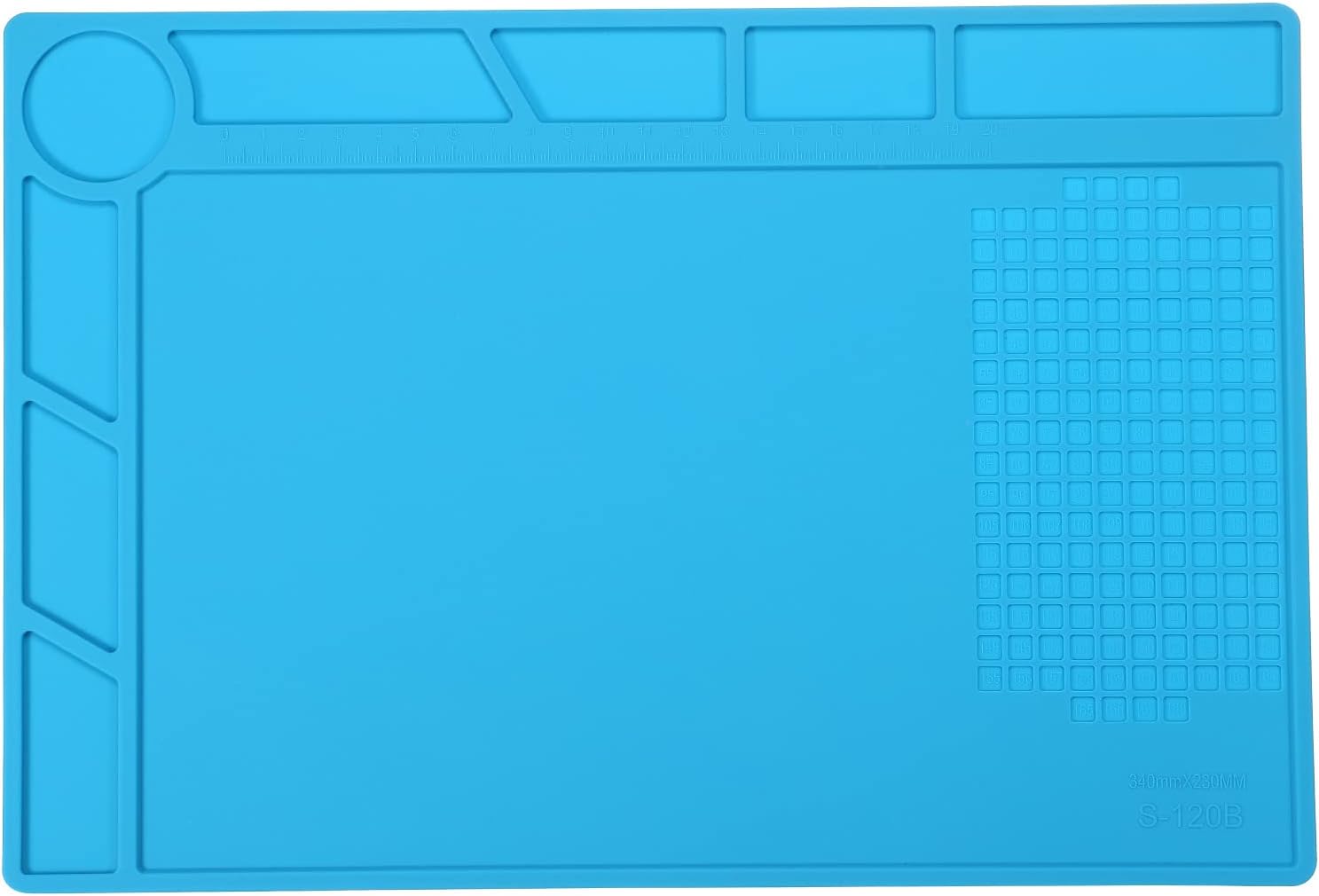 MECCANIXITY Large 13.4" x 9" ESD Silicone Soldering Mat S120 Heat ...