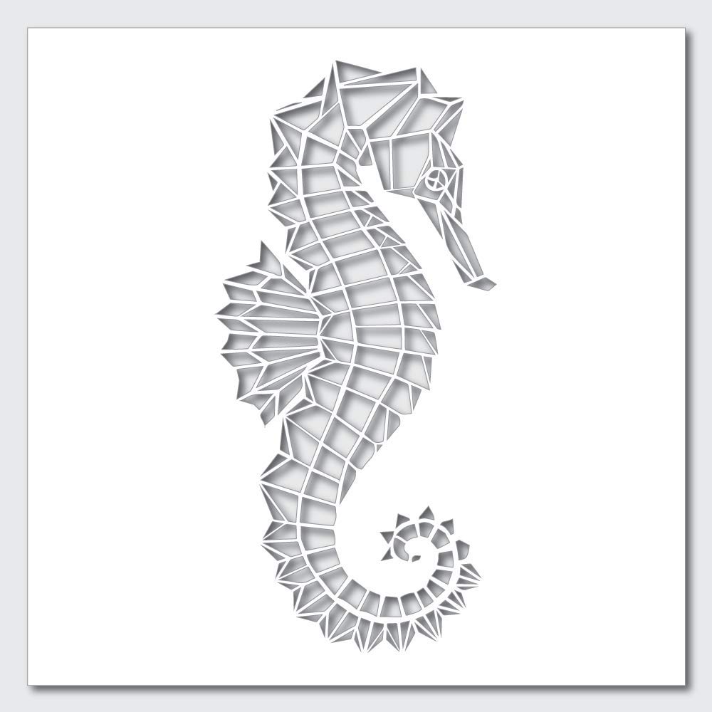 Seahorse Stencil