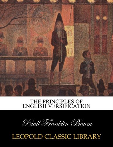 The principles of English versification: Amazon.co.uk: Baum, Paull ...