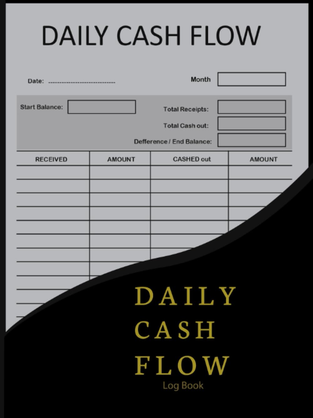 Amazon.com: Daily Cash Flow Log Book: Efficiently Manage Your Business ...