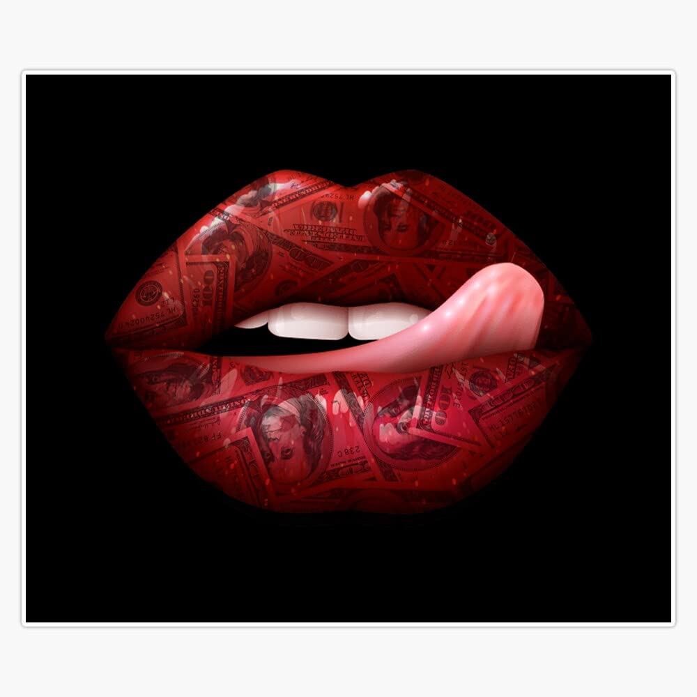 Amazon.com - Money Lips Sticker Vinyl Waterproof Sticker Decal Car ...