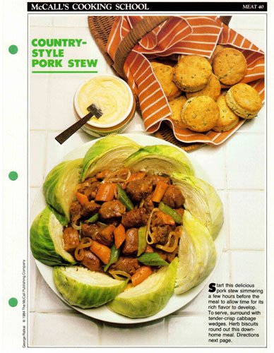 Amazon.co.jp: McCall's Cooking School Recipe Card: Meat 40 - Country ...